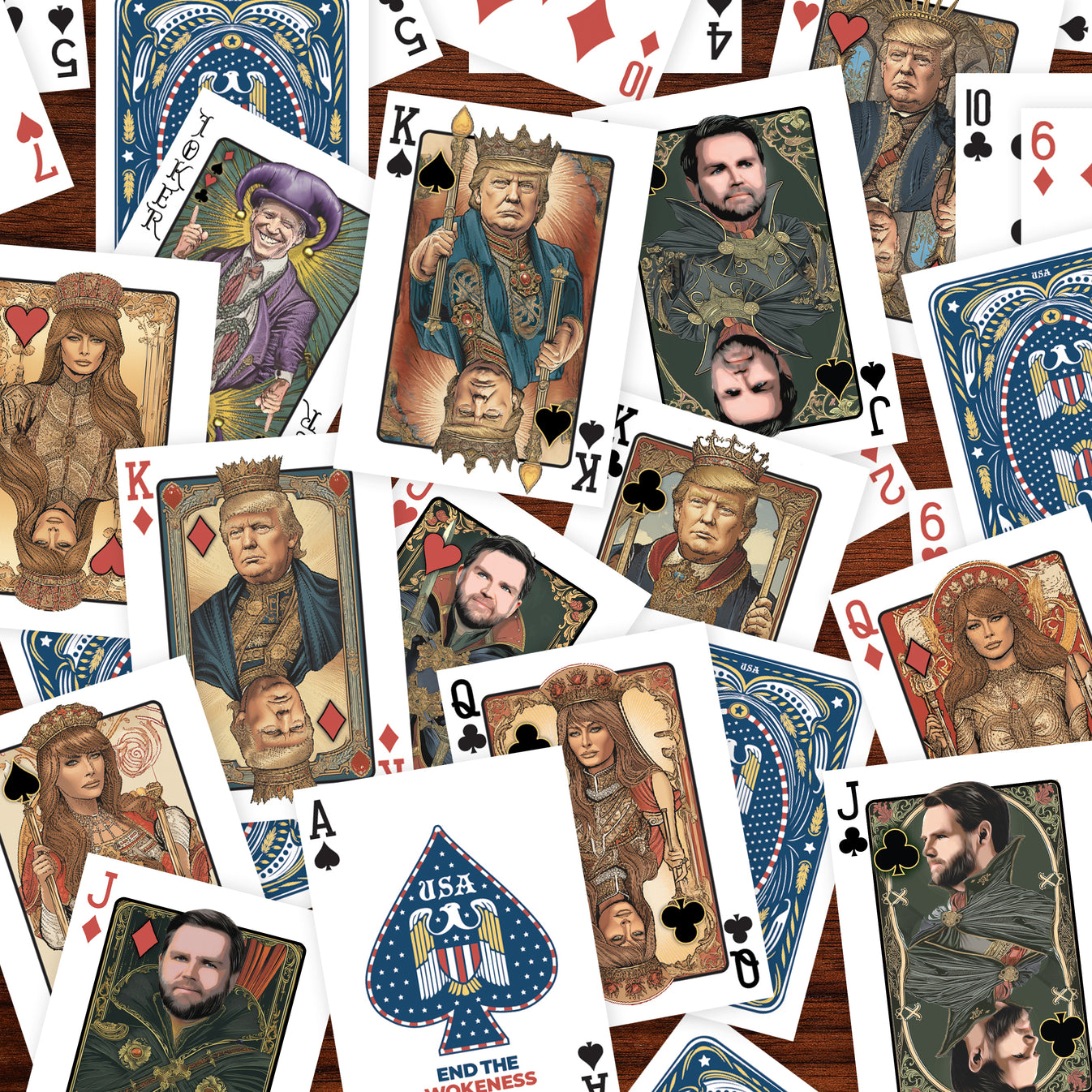 Trump Poker Card Deck – End The Wokeness