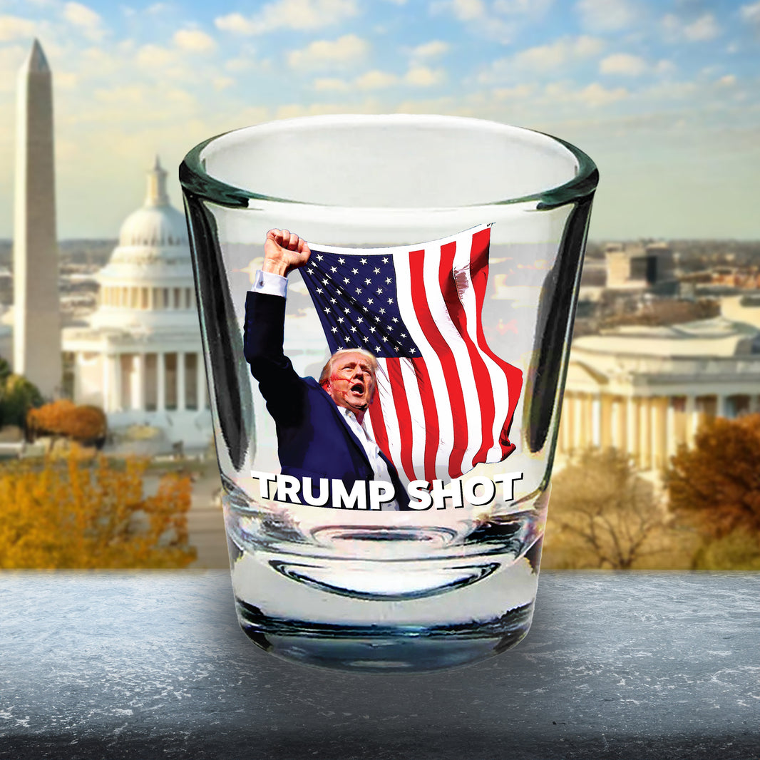 Trump Mug-SHOT Glass – End The Wokeness