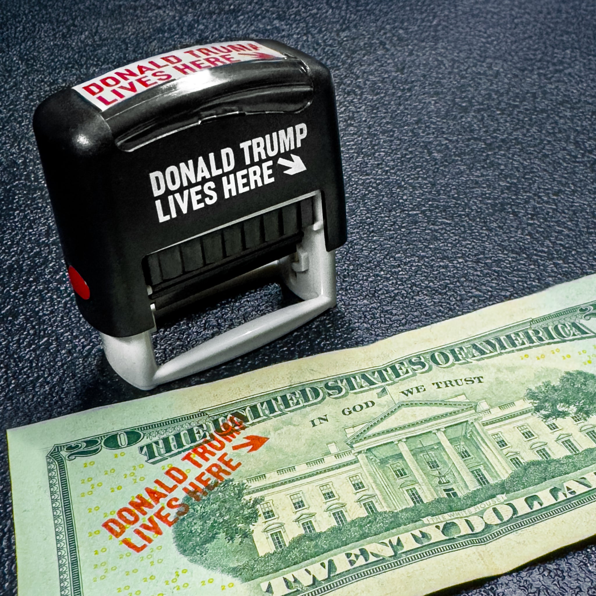 "Donald Trump Lives Here" Currency Stamp – End The Wokeness